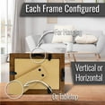 Rustic Picture Frames Farmhouse Photo Frame Wood | Rustic Brown - 4x6 ...