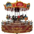 Northlight 14" LED Lighted Animated and Musical Carousel Christmas ...