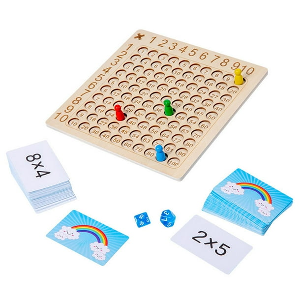 Multiplication Table Board Educational Mathematics Montessori ,Rainbow ...