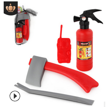 Fireman Gear Play Set for Kids With Helmet, Microphone and Accessories ...