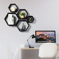 Hexagon Floating Shelves 5 Different Sizes Honeycomb Shelves for Wall ...