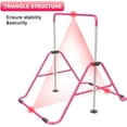 Gymnastic Bars for Kids with Mat, Adjustable Height Folding Gymnastic ...