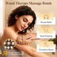 2 Packs Wood Therapy Massage Tools, Manual Meridian Massage Body Brush ...
