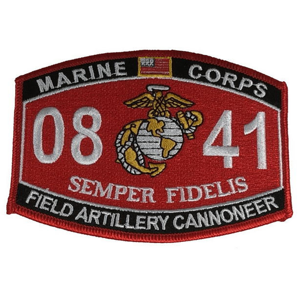 MARINE CORPS 0841 FIELD ARTILLERY CANNONEER SEMPER FIDELIS MOS PATCH ...