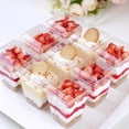5 Oz Plastic Dessert Cups with 25 cups + 25 lids + 25 spoons, for ...