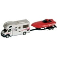 Prime Products Diecast Class C RV Camper & Speed Boat Toy for Kids, No ...