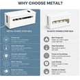 Metal Cable Management Box White Large Home Office Cord Storage ...