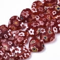 160 Pcs Millefiori Lampwork Beads Heart Shaped Glass Beads 12mm Spacer ...