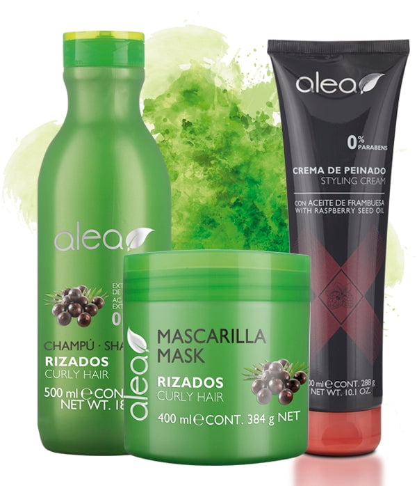Alea Curly Hair Shampoo and Mask system with Acai Extract for Curly ...