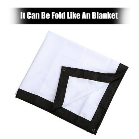 60 inch Foldable Portable Projector Projection Screen Cloth Outdoor ...