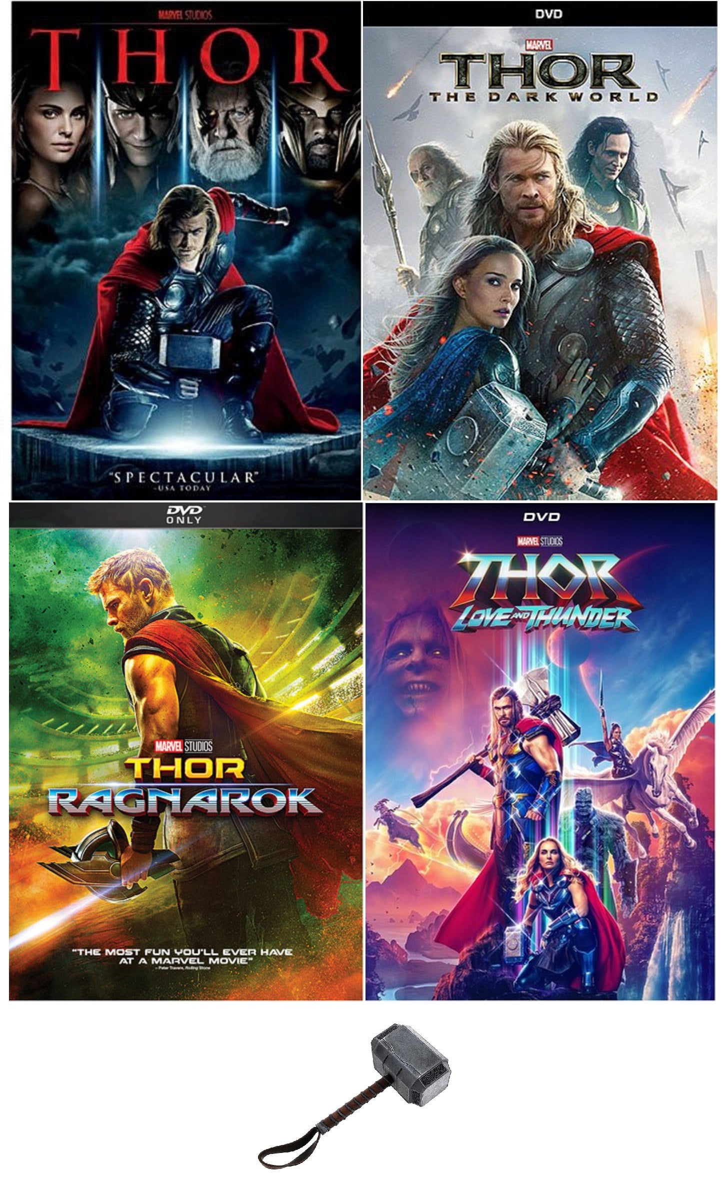 Marvel's Thor One 1 Two 2 Three 3 Four 4 Complete 4 DVD Movie Set ...