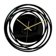 Wall Clock Silent Clocks Art Decor Battery Operated Decorative Hanging ...