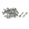 Uxcell M2 x 25mm 304 Stainless Steel Pan Head Screws Nuts w Washers (25 Sets) - Walmart.com