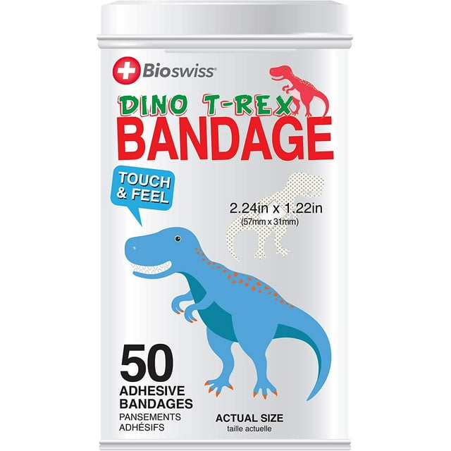 BioSwiss Kids Bandaids | 50pcs Sterile Unique Shaped Bandages Colorful ...