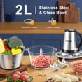3-Speed Electric Food Processor: Meat Grinder, Vegetable Chopper & Baby ...