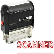 excelmark scanned self-inking rubber stamp - (a1539-red ink) - Walmart.com