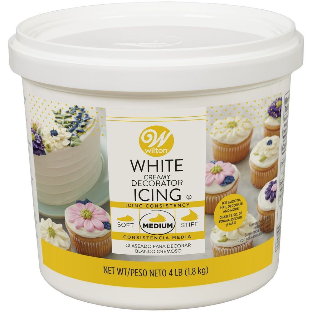 Wilton Vanilla-Flavored White Creamy Decorator Icing, 4 lb. - Walmart ...