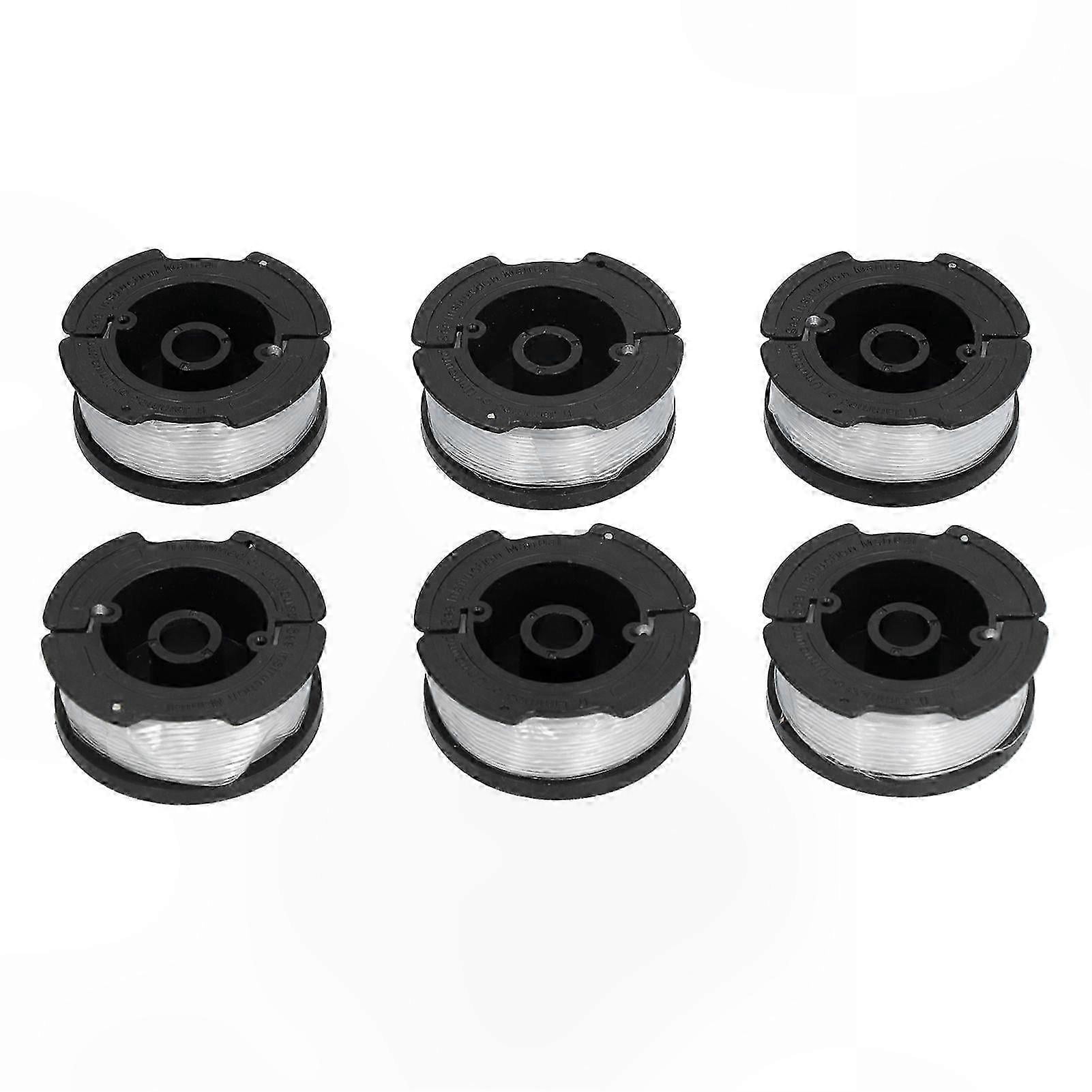 6-Pack Line Spool Replacement, 30ft / 9.1m, 0.65in Diameter for String ...