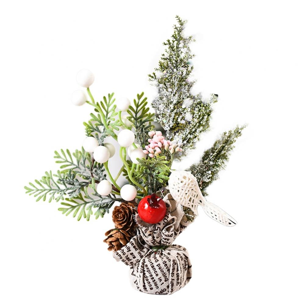 Christmas Table Decoration Miniature Pine Tree for Home Wall Door ...
