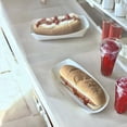 The Baker Celebrations 50-Pack White Paper Hot Dog Trays – Disposable ...