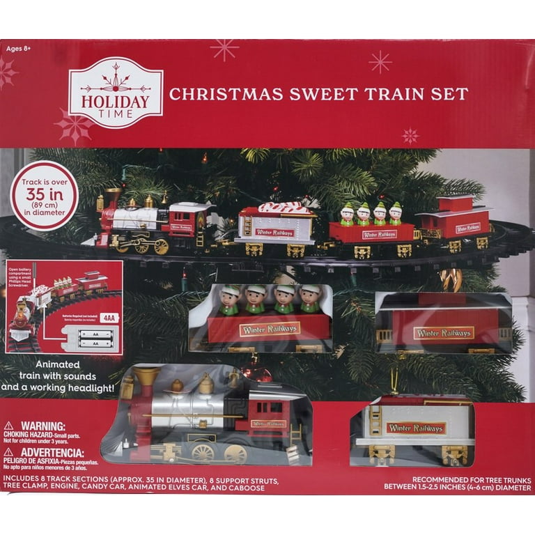 Christmas Village Train Set Holiday Time Decoration Battery Operated