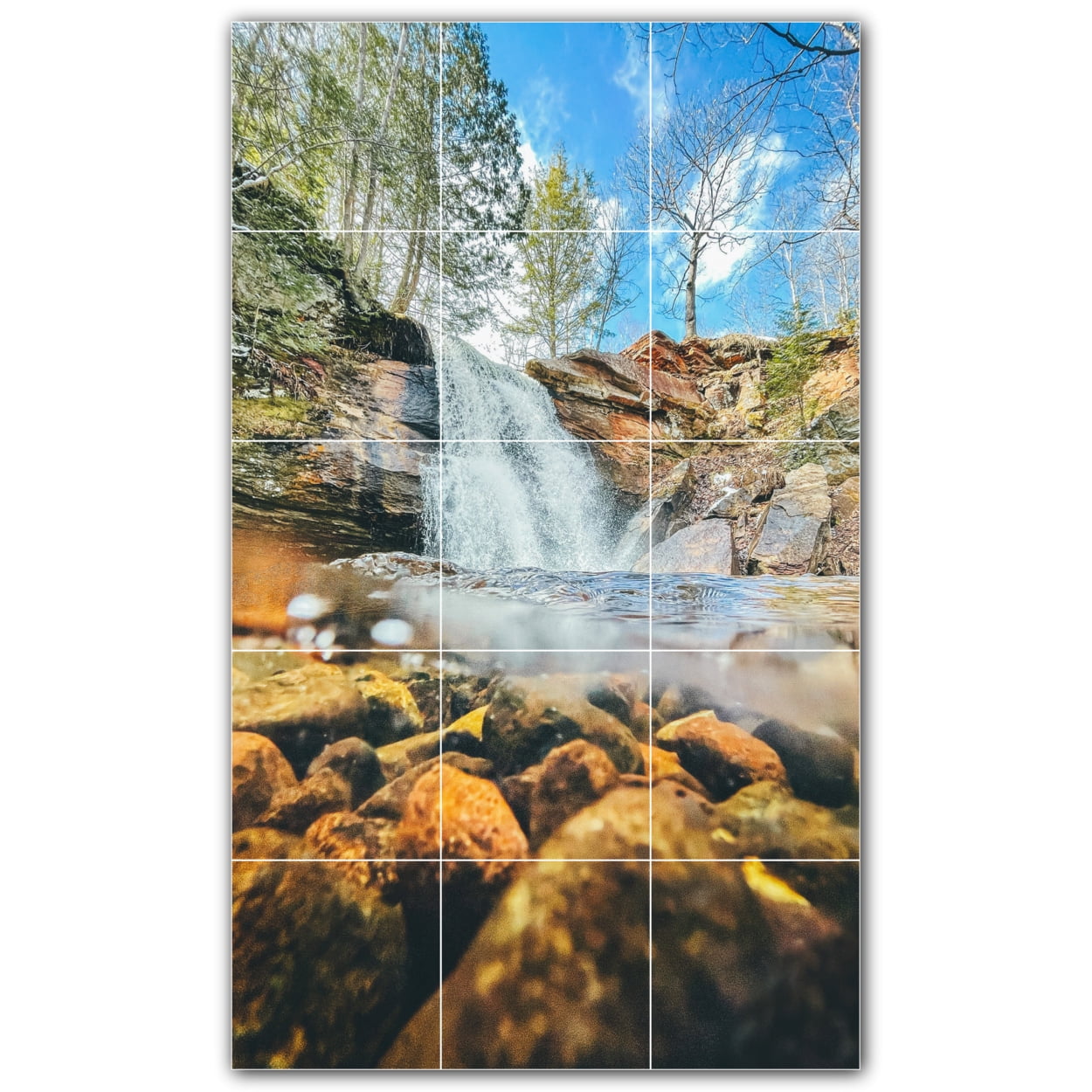 Picture-Tiles.com: Waterfalls Ceramic Tile Wall Mural WAL501111-35S. 12 ...
