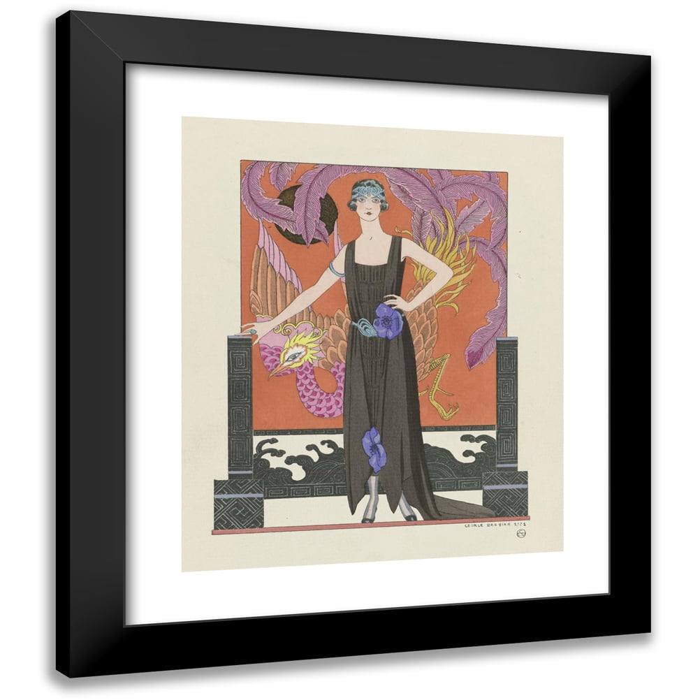 George Barbier 12x14 Black Modern Framed Museum Art Print Titled - The ...