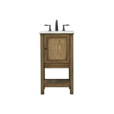 19 inch single bathroom vanity in driftwood - Walmart.com
