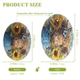 3 Packs of Wood Pulp Cotton Dishwashing Sponge 3.54x2.56 Inch ...