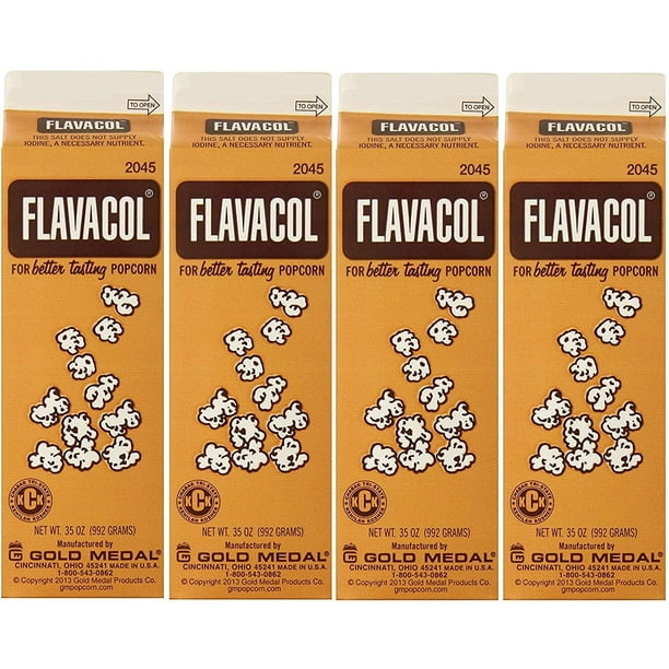 Gold Medal Prod. 2045 Flavacol Seasoning XOaZvo Popcorn Salt 35oz., 4 ...