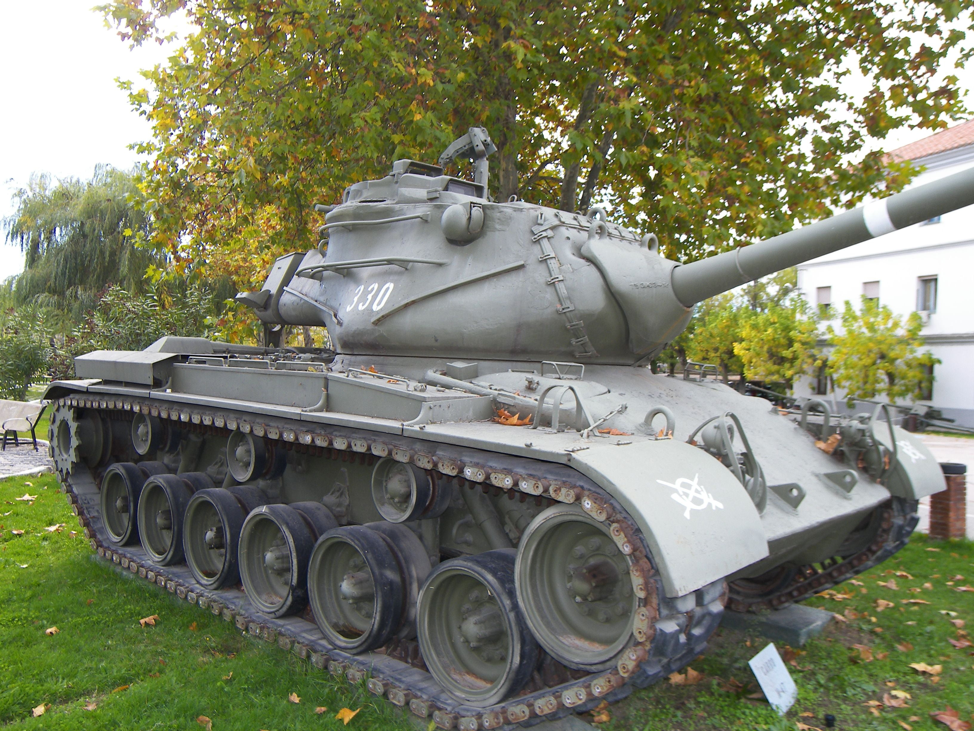M47 Patton tank of the Spanish Army at the El Goloso Museum of Armored ...