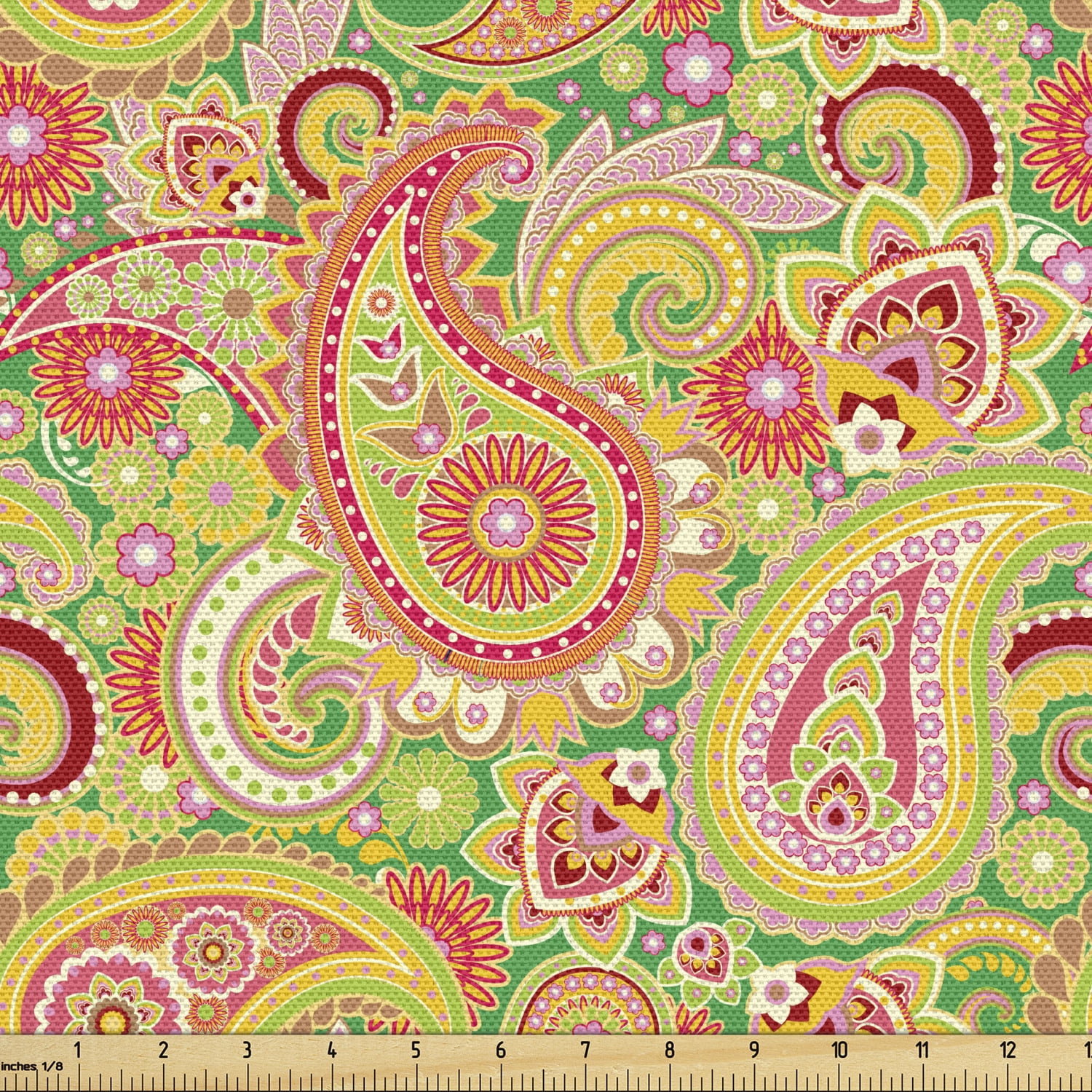 Colorful Paisley Fabric