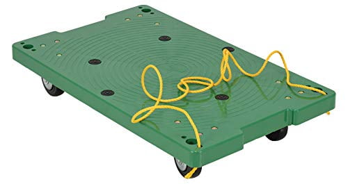 Vestil POS-1830-ROPE Plastic Office Dolly with Pull Rope, 500 lbs ...