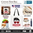 Brother Things Retro Canvas Tote Bag, Red Glasses Family Matching Gift ...