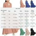 Dianli Eid Ramadan Girls Muslim Modest V-Neck Long-Sleeve Chiffon Dress ...