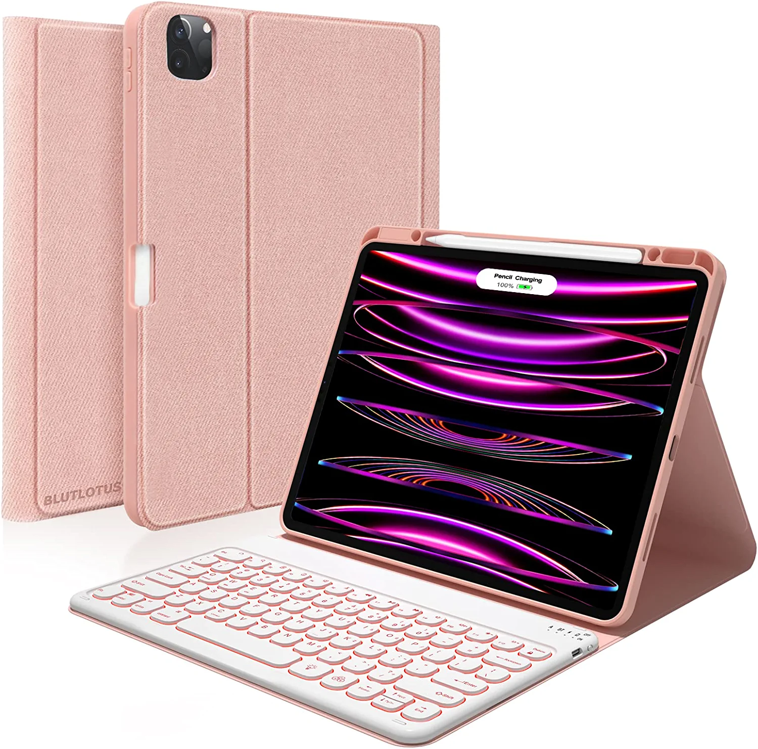 iPad Keyboard Case for iPad Pro 12.9” 2022/2021/2020 (6th/5th/4th Gen ...