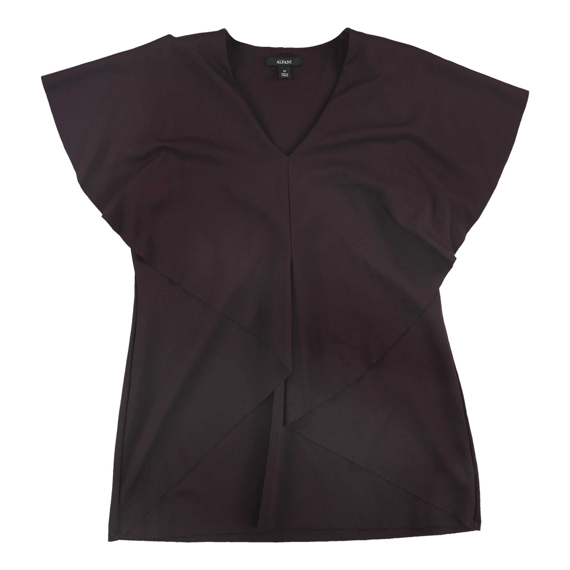 Alfani Blusa con capa asimétrica para mujer, rojo, XS | Bodega Aurrera ...