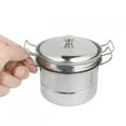 Tebru Kitchen Steamer Pot, Cooking Steamer,Stainless Steel Mini Pretend ...