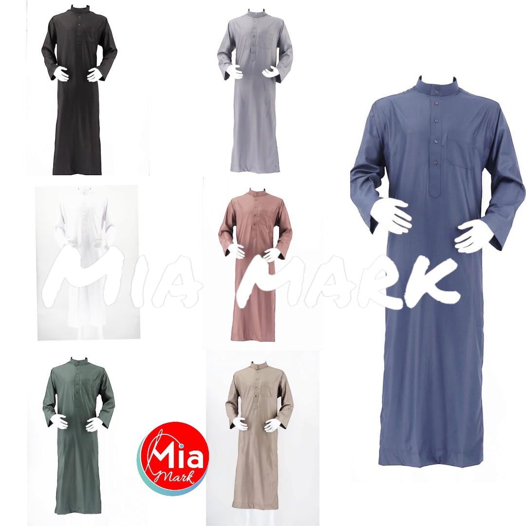 MEN ISLAMIC MUSLIM THOBE AL FIRDOUS BRAND WITH COLLAR WHITE COLOR SIZE ...