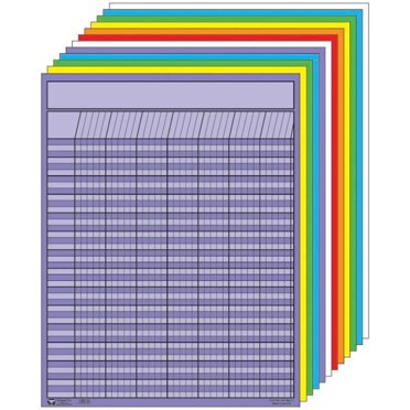 BRIGHT COLORS INCENTIVE 5-CHART VARIETY PACK - Walmart.com