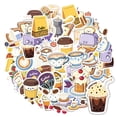 35pcs Cute Coffee Stickers Bakery Kids Stickers Adorable Stationery ...