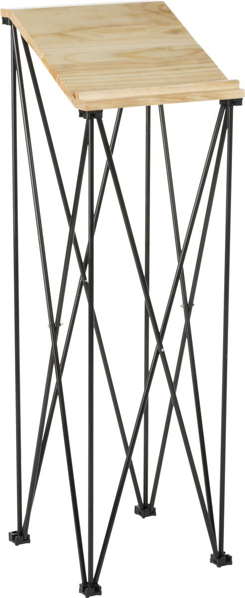 Portable Folding Lectern, Angled Top, Carrying Bag (Birch Wood and ...