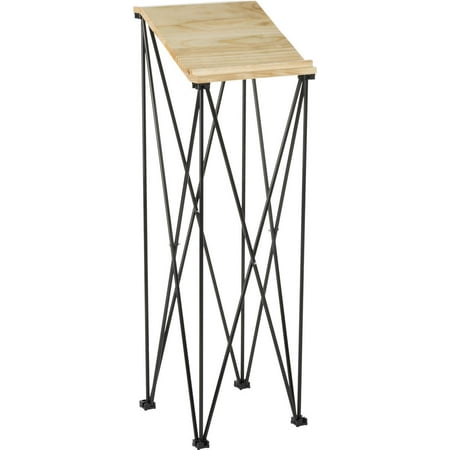 Portable Folding Lectern, Angled Top, Carrying Bag (Birch Wood and ...