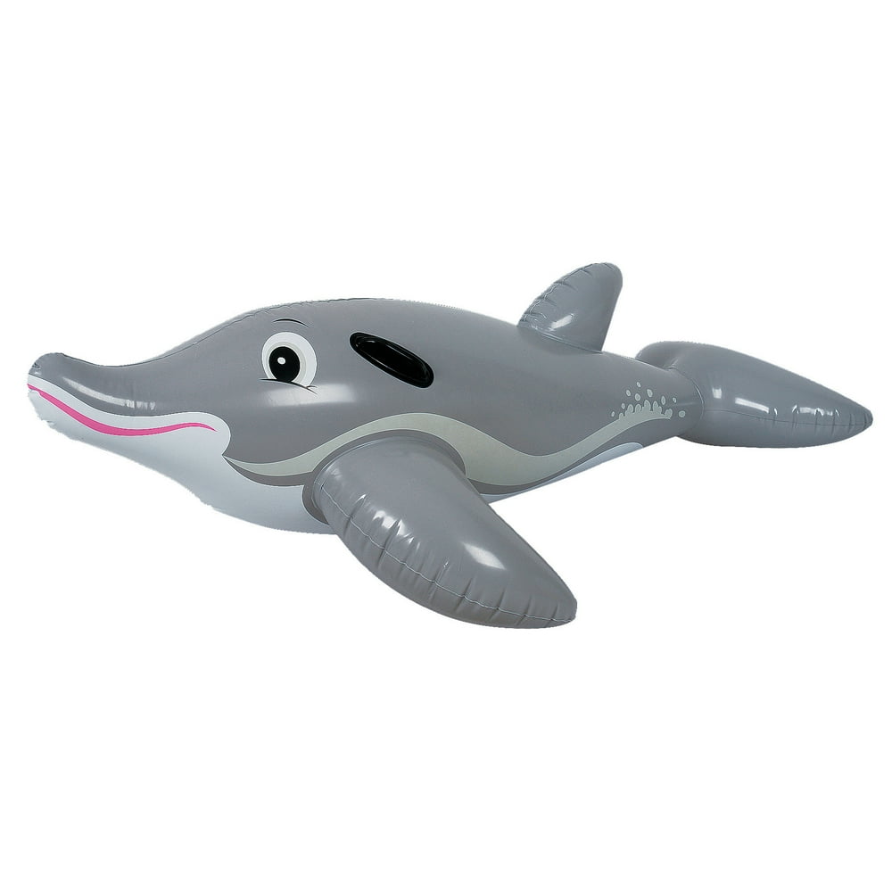 RhinoMaster Play Adventurous Dolphin Ride-on Pool Float - Novelty ...