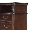 Steve Silver Monte Carlo Media Wood Dresser Chest in Rich Cocoa ...