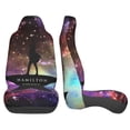 2 Pcs Hamil-,Ton Star Music0l Car Seat Covers Cartoon Car Interior Seat ...
