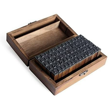 JOYWEIRubber Wooden Set, 70pcs Rubber Stamps Letters Alphabet Letters ...