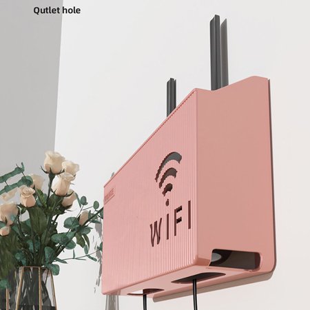pitrice COLNSE WIFI Shelf Router Storage Box No Punching Wall Mounted ...