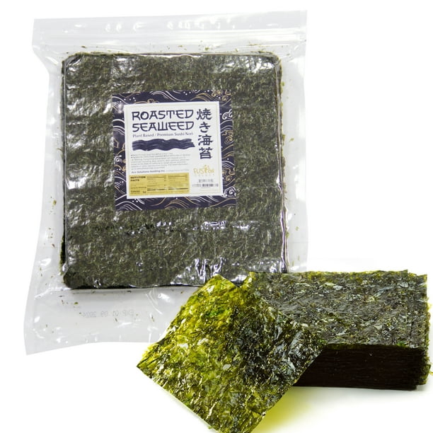 Fusion Select Roasted Seaweed Sheets for Sushi Rolls - Japanese Nori ...