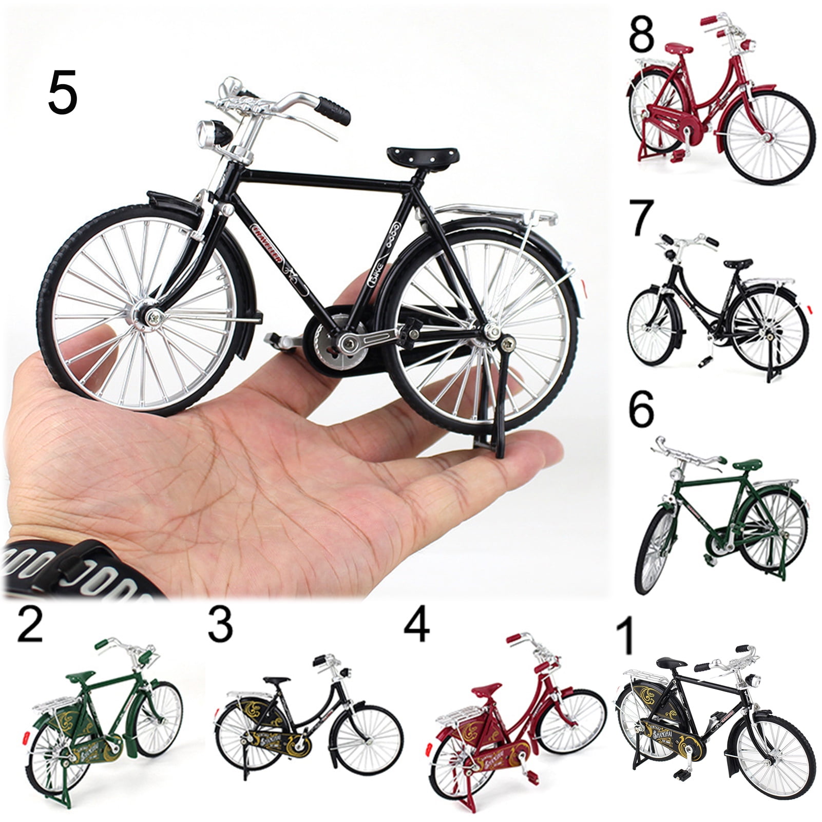 Walbest Mini Alloy Retro Style Classical Bike Art Sculpture, Die-cast ...